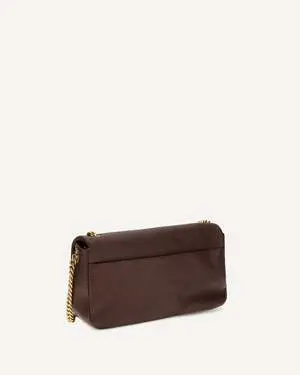 Pinko Love Birds Click Soft Horizontal Leather Shoulder Bag