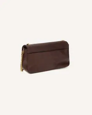 Pinko Love Birds Click Soft Horizontal Leather Shoulder Bag
