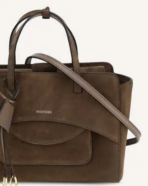 HIDESINS Flap Medium Handbag - Brown