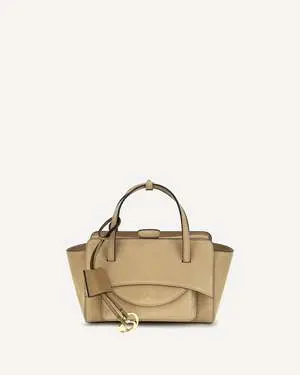 HIDESINS Flap Small Shoulder Bag - Beige