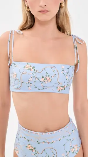 Agua Bendita Primavera Marinero Bikini Top - Multicolor