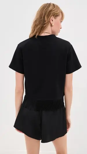 LE BOP Fringe Hazel Tee - Black