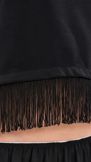LE BOP Fringe Hazel Tee - Black