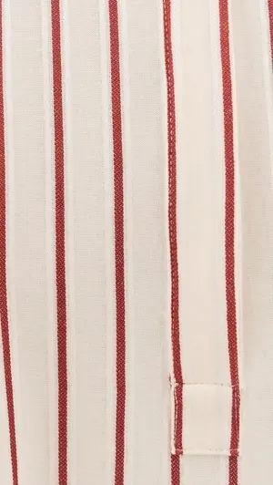 English Factory Stripe A-line Mini Shirt Dress