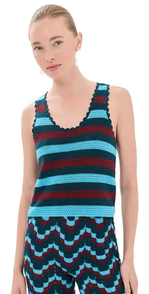 Escvdo Santos Tank Top - Cerulean