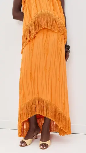 YELLOW THE LABEL Lennie Fringe Skirt
