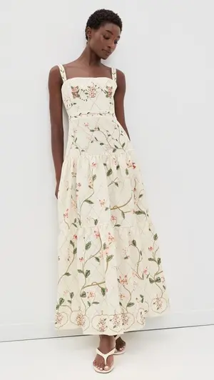 Agua Bendita Lima Navegante Linen Dress