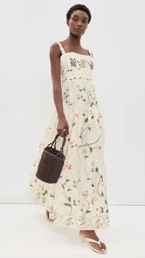 Agua Bendita Lima Navegante Linen Dress