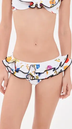 Caroline Constas Lotus Bikini Bottoms