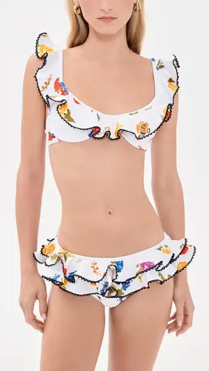 Caroline Constas Lotus Bikini Bottoms