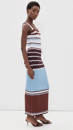 English Factory Crochet Midi Dress