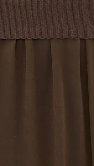 ST. AGNI Strapless Balloon Hem Dress