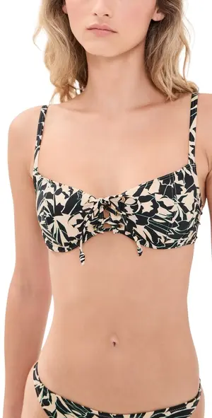 Ulla Johnson Noa Front Tie Bikini Top