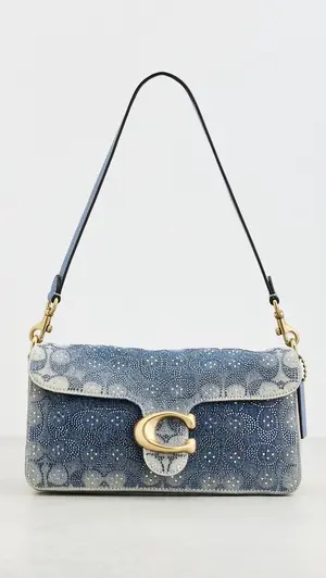 COACH Soft Crystal Signature Tabby Shoulder Bag 26