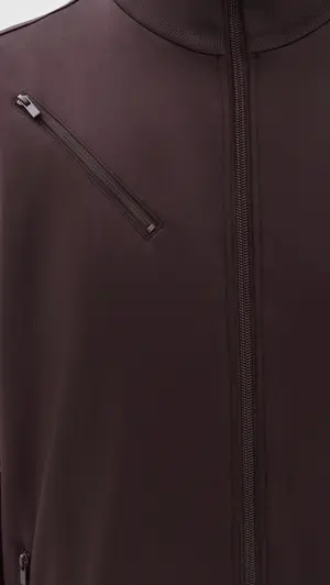 Tibi Active Knit Zipper Detailed Track Jacket