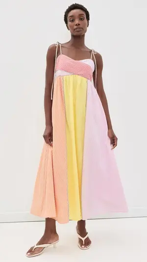 English Factory Striped Maxi Dress