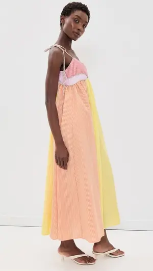 English Factory Striped Maxi Dress