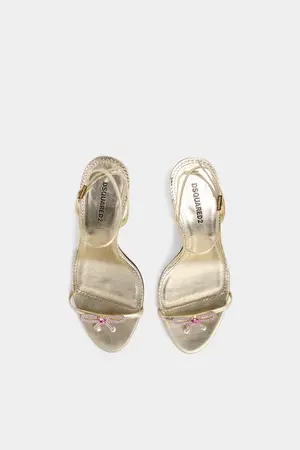 Dsquared2 Metallic Bow Sandals