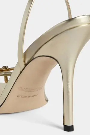 Dsquared2 Metallic Bow Sandals