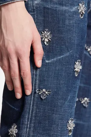 Dsquared2 Crystal Flies Wash Boston Jeans