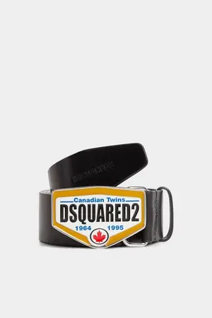 Dsquared2 Logo Plaque Belt - Black