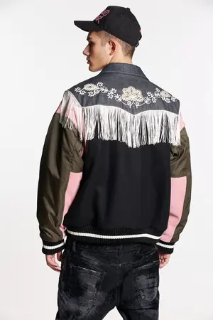 Dsquared2 Western Varsity Bomber Jacket
