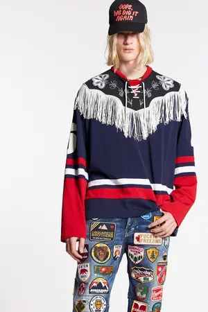 Dsquared2 Vanise Western Hockey T-shirt - Grey