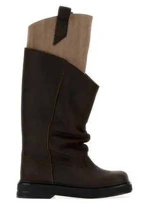 Attico THE ATTICO Leather Boots Silver
