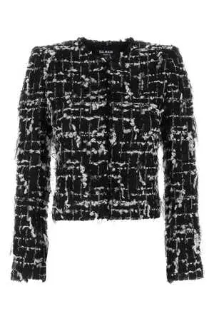 BALMAIN BALMAIN Two-Tone Tweed Blazer