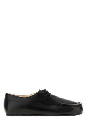 JIL SANDER Leather Lace-up Shoes - Black