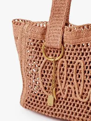Chloé East-west Summer Banana Raffia Shoulder Bag