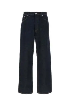 Dries Van Noten Wide Leg Denim Jeans - Blue