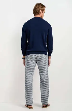Mr Turk Clyde Slim Trouser Daisy Jacquard
