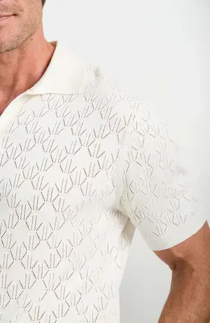 Mr Turk Luca Short-sleeve Polo - Whitewash