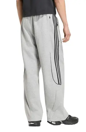 Adidas Spacer Open Hem Sweatpants - Medium Grey Heather
