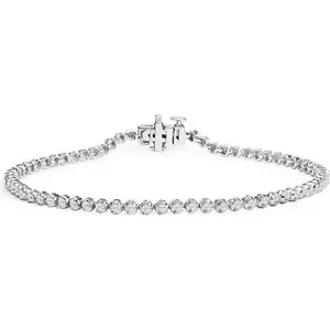 HAUS OF BRILLIANCE 925 Sterling 1.0 Cttw Diamond Tennis Bracelet - Silver