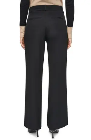 Dkny Seamed Stretch Pants - Black