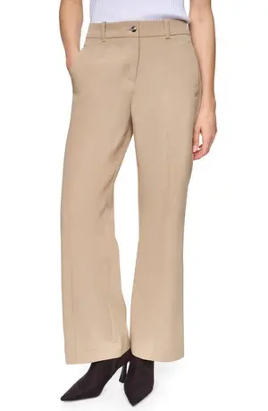 Dkny Seamed Stretch Pants Travertine