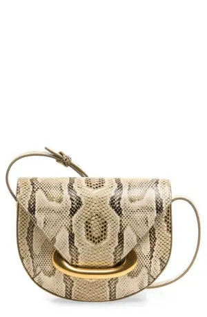WANDLER Wandler Small Veneto Snakeskin Leather Crossbody Bag