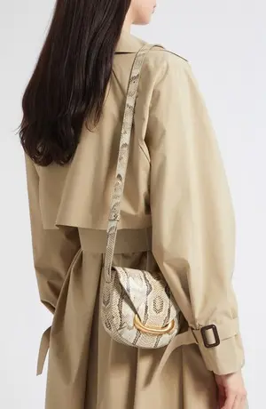 WANDLER Small Veneto Snakeskin Leather Crossbody Bag