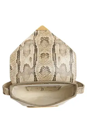 WANDLER Small Veneto Snakeskin Leather Crossbody Bag