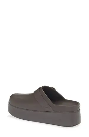 CROCS Dylan Boho Buckle Platform Clogs - Espresso