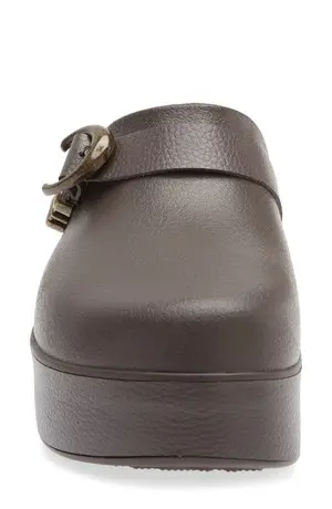 CROCS Dylan Boho Buckle Platform Clogs - Espresso