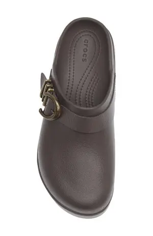 CROCS Dylan Boho Buckle Platform Clogs - Espresso
