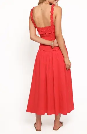 PETAL & PUP Sleeveless Smocked Maxi Dress