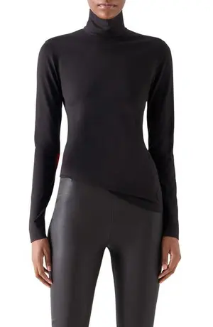Akris Jersey Turtleneck - Espresso