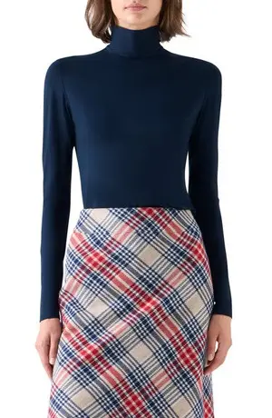 Akris Jersey Turtleneck - Navy