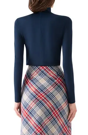 Akris Jersey Turtleneck - Navy
