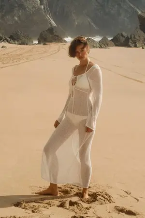 H&m Loose-knit Beach Dress