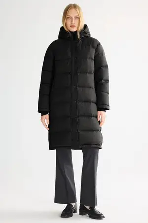 OROLAY Puff-o® Mid-length Down Puffer Jacket - Black